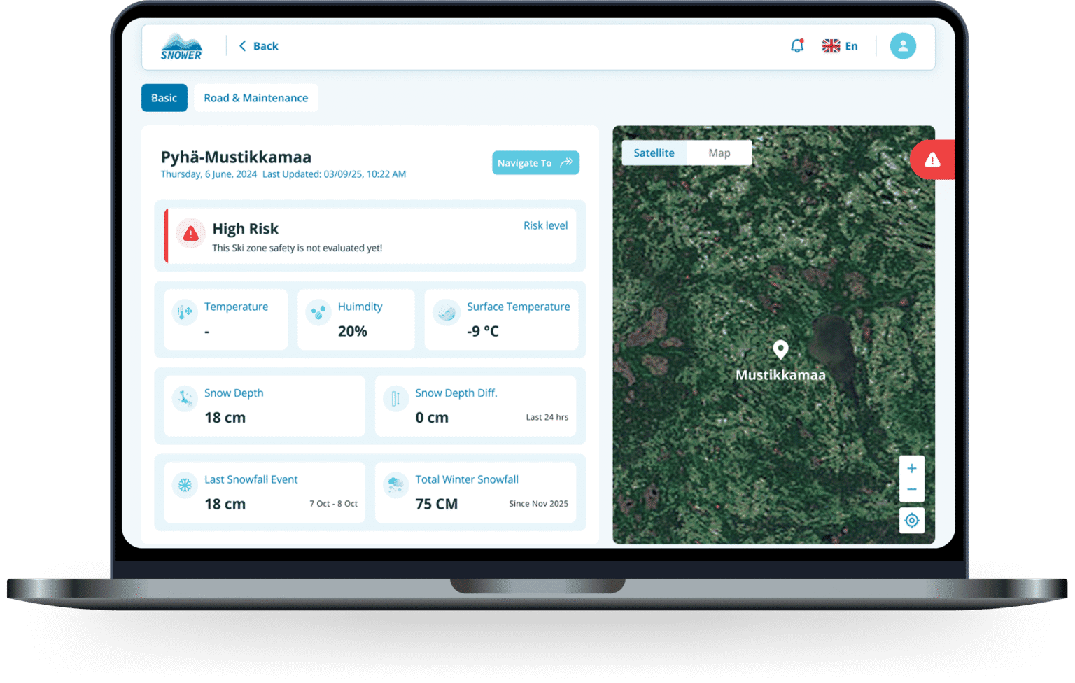 Snower – Experience the Power of Snow Monitoring